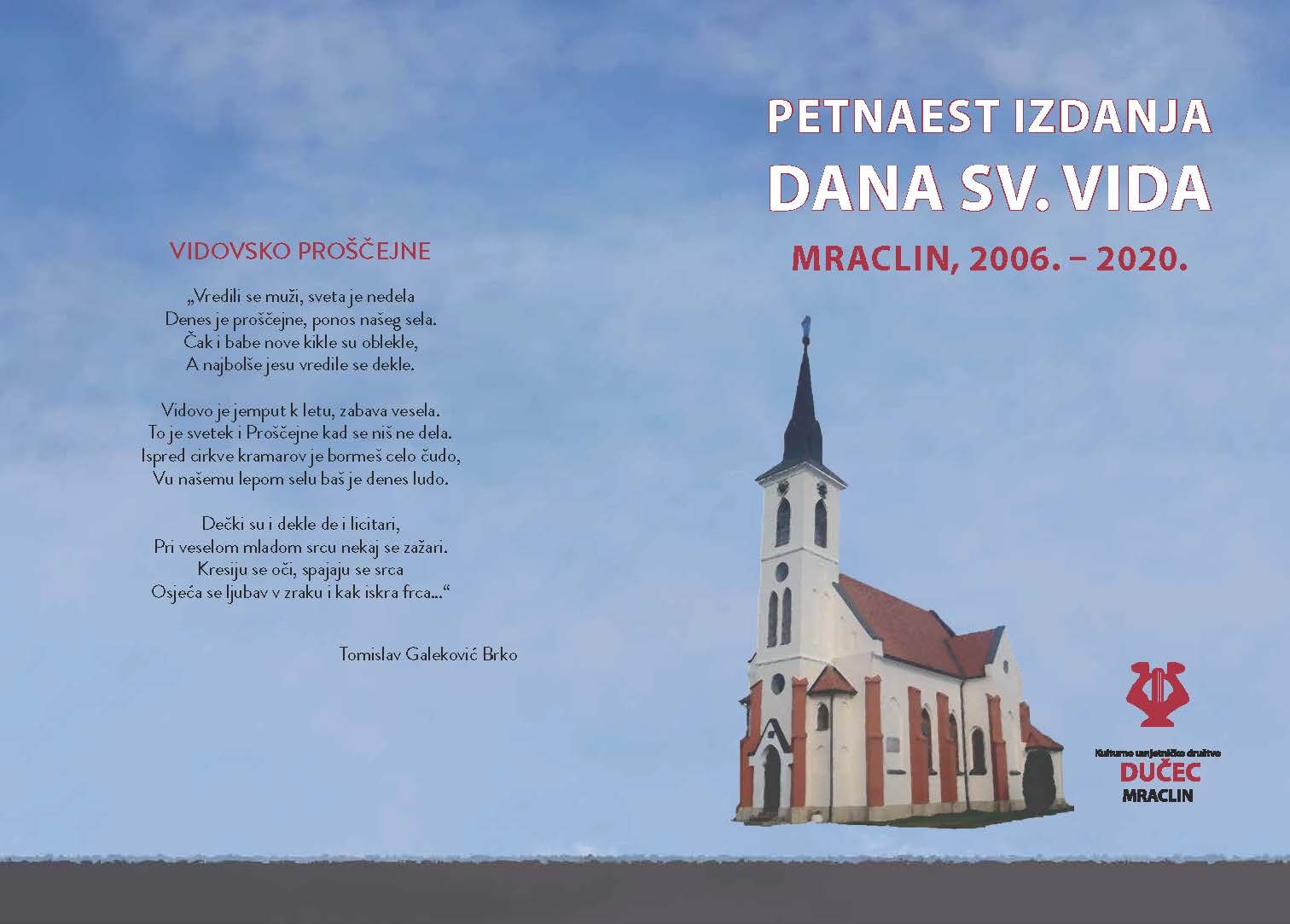 Vidovi dani naslovnica - MRACLIN.HR